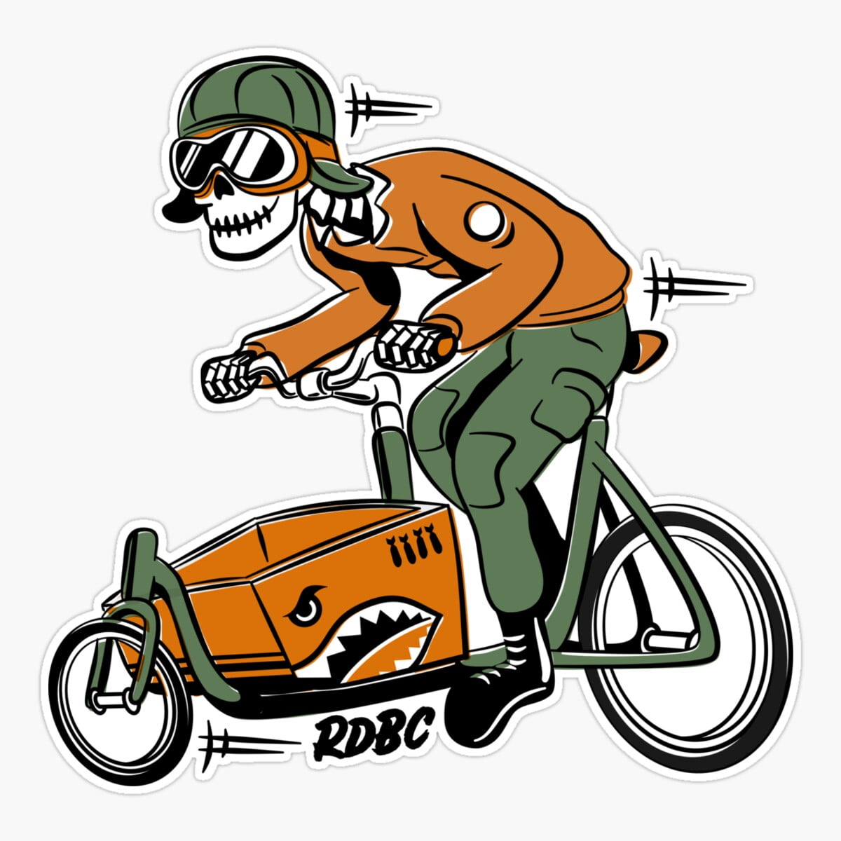 Maneki Rad Dad Bicycle Club: Cargo Bike Pilot Er, Phone Decal Water ...