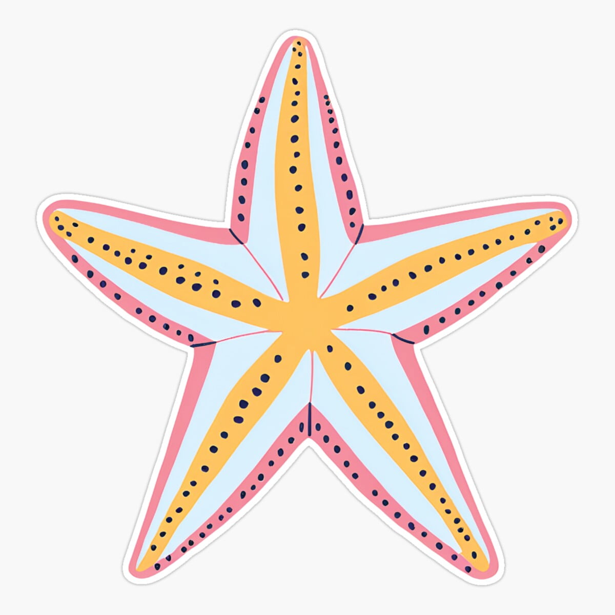 Maneki Radiant Starfish | The Gem Othe Ocean Sticker, Phone Decal Water ...