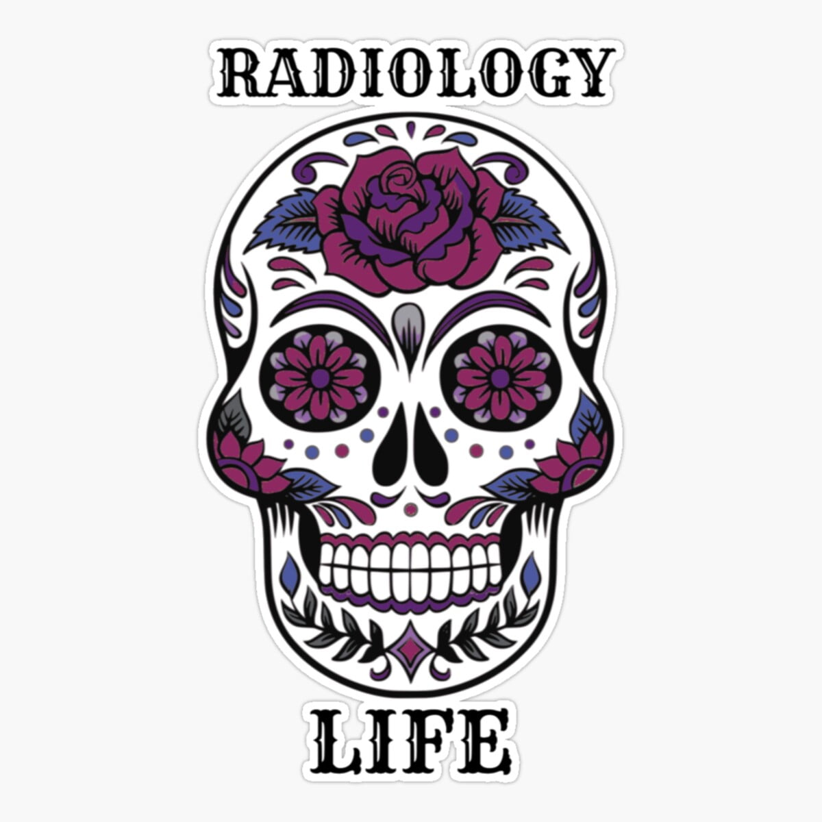 Maneki Radiology Lie With Lowered Skull Er, Phone Decal Water Bottle ...