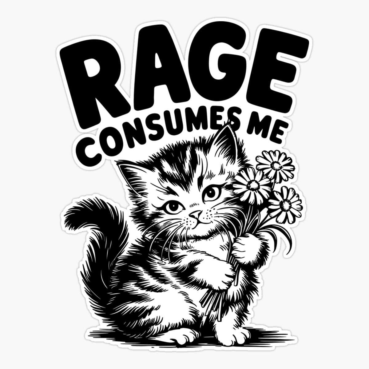 Maneki Rage Consumes Me Sticker, Phone Decal Water Bottle Stickers Car ...