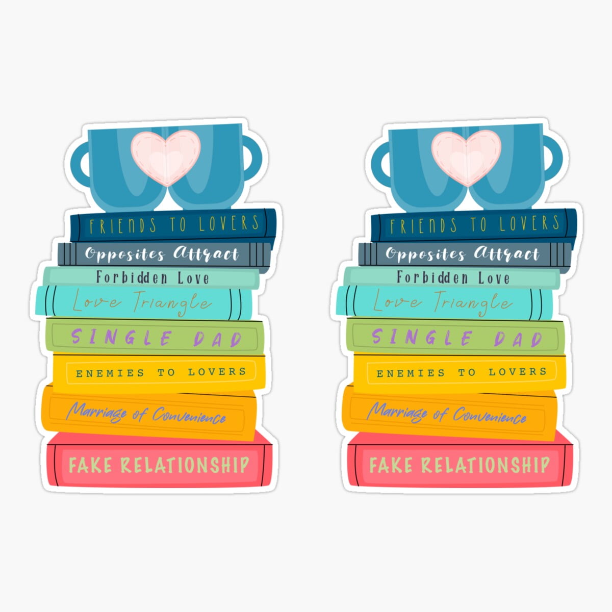 Maneki Rainbow Bookstack, Tbr Pile, Romance Tropes,Coffee And Reading Er, Phone Decal Water ...