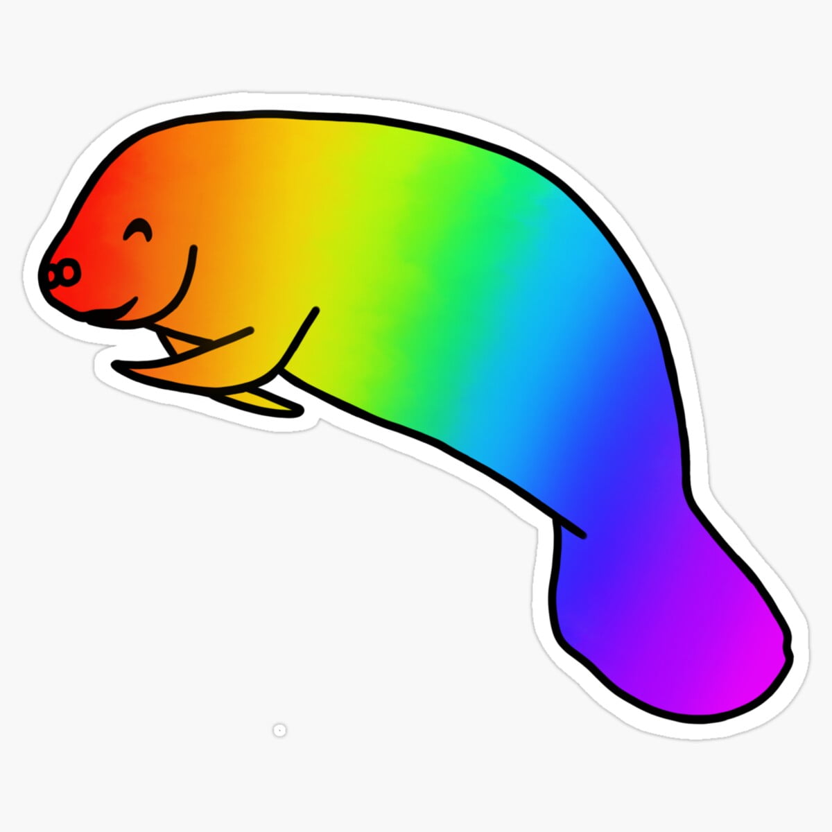 Maneki Rainbow Manatee Er, Phone Decal Water Bottle Stickers Car Decals ...