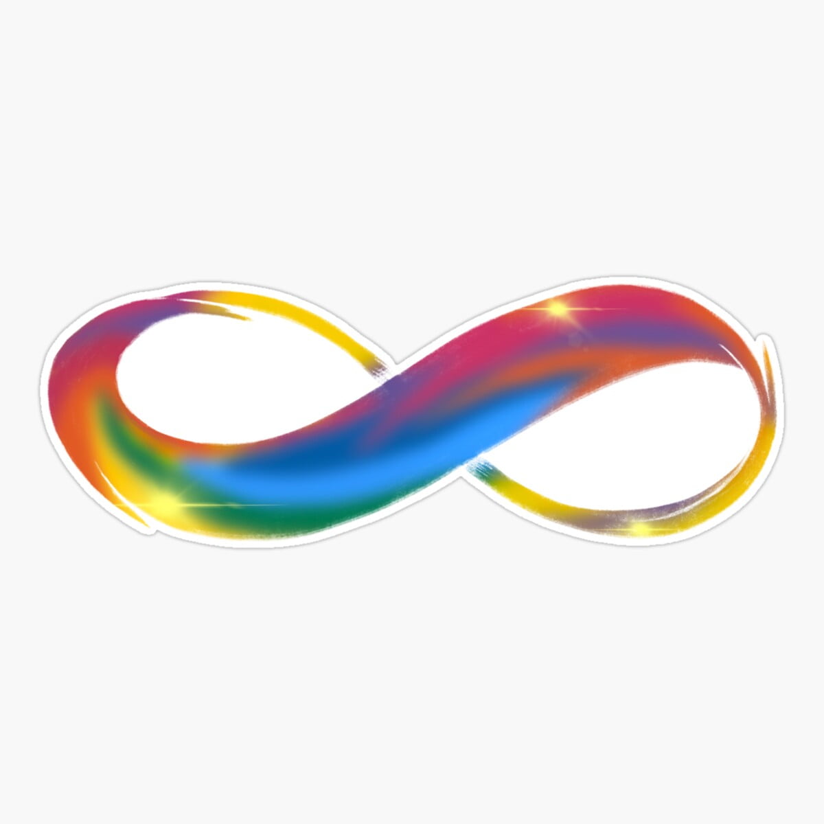 Maneki Rainbow Spectrum Infinity Symbol / Neurodiversity Autism Adhd ...