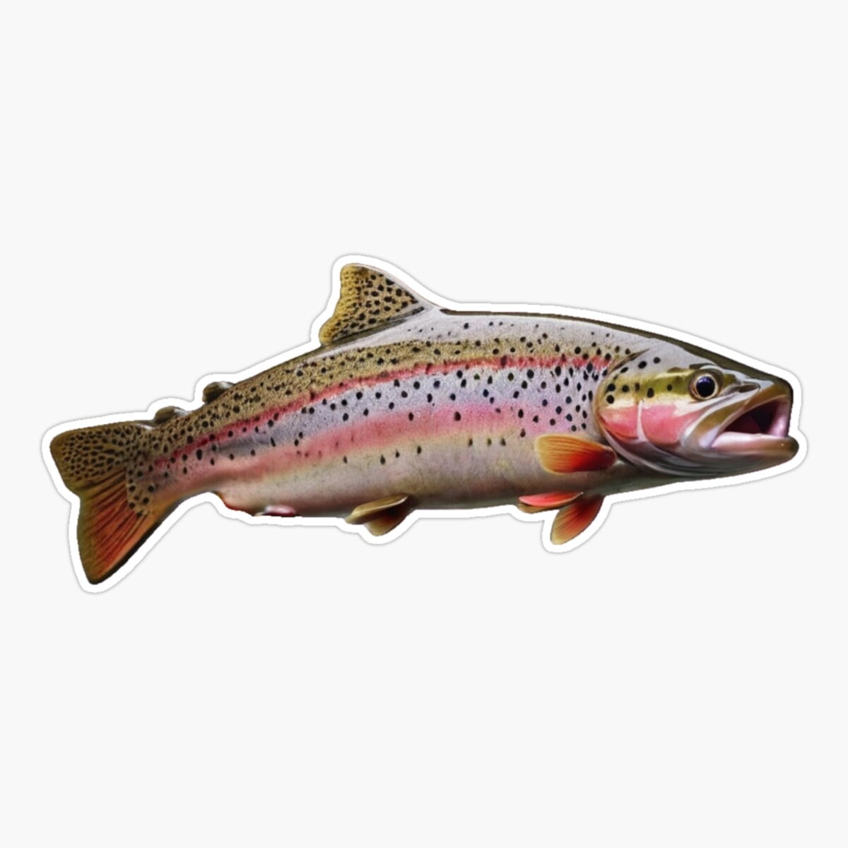 Maneki Rainbow Trout Er Er, Phone Decal Water Bottle Stickers Car ...