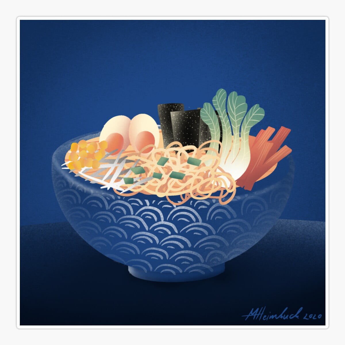 Maneki Ramen Noodles Sticker, Phone Decal Water Bottle Stickers Car ...