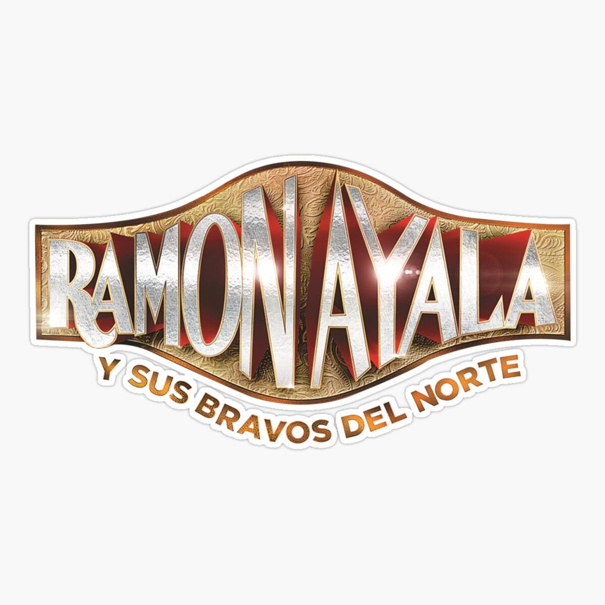 Maneki Ramon Ayala Y Sus Bravos Del Norte Mexican Sticker, Phone Decal ...