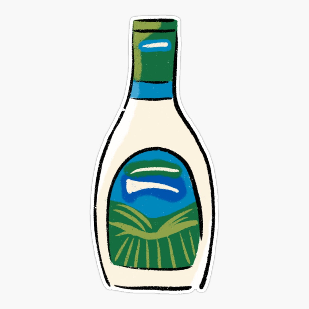 Maneki Ranch Dressing Sticker, Phone Decal Water Bottle Stickers Car ...