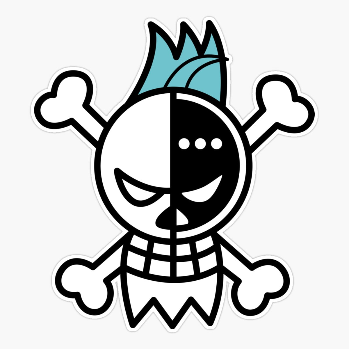 Maneki Ranky Jolly Roger Er, Phone Decal Water Bottle Stickers Car ...