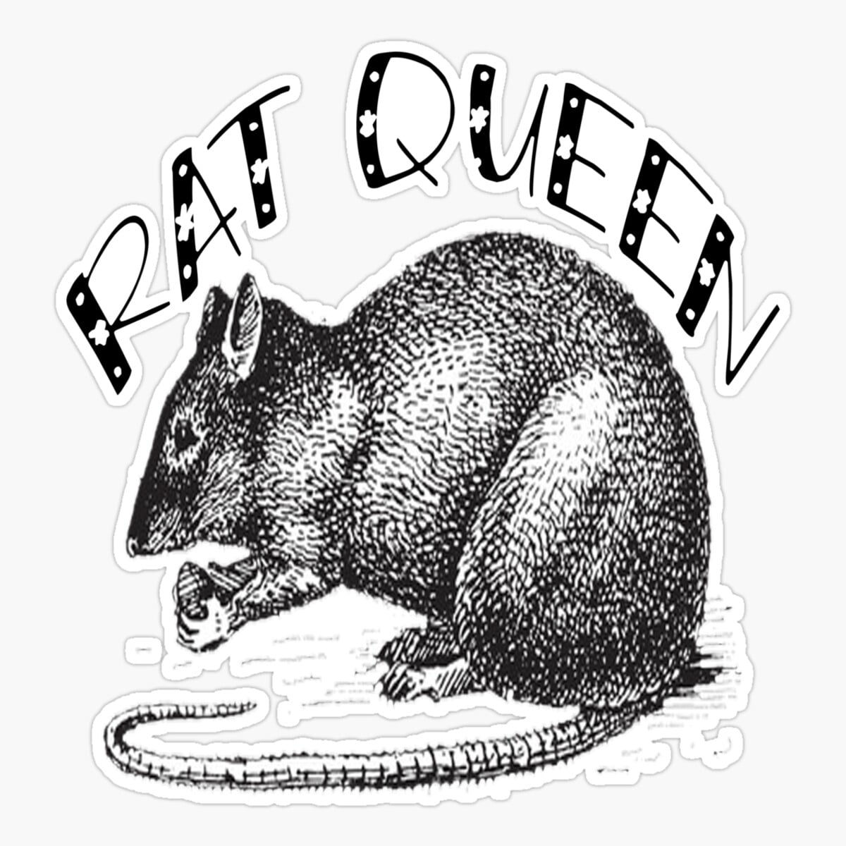 Maneki Rat Queen Sticker, Phone Decal Water Bottle Stickers Car Decals ...