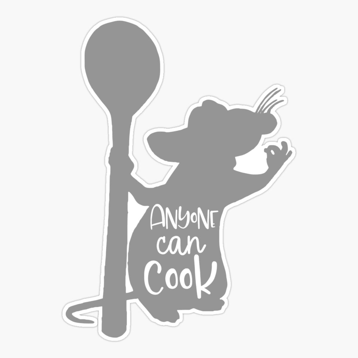 Maneki Ratatouille- Anyone Can Cook Sticker, Phone Decal Water Bottle ...