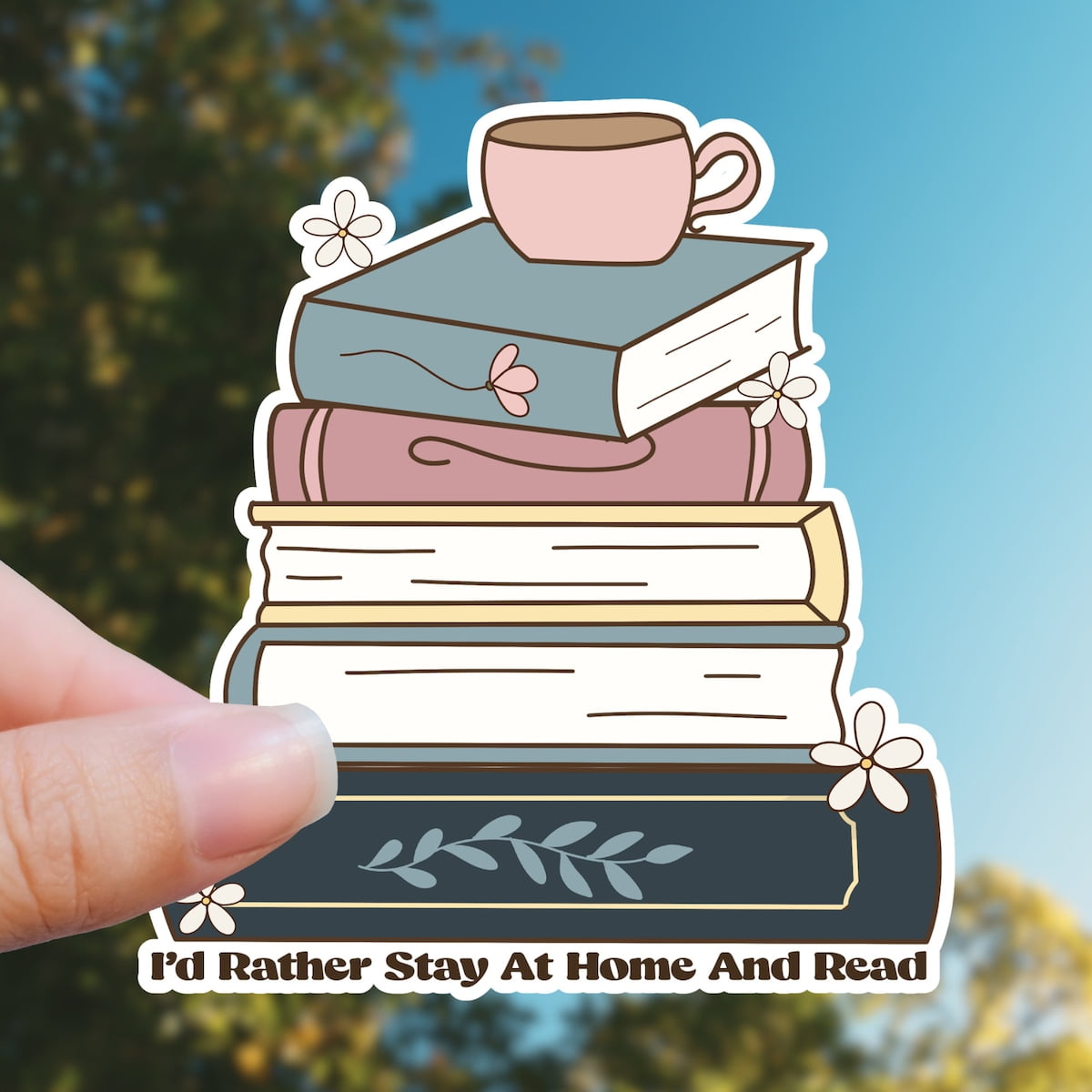 Maneki Rather Stay Home Read Sticker Book Sticker Smut Sticker Kindle ...