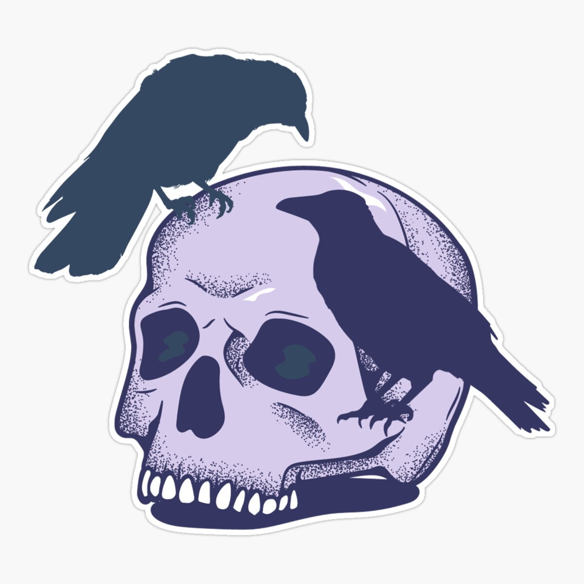 Maneki Raven And Crow Logo Sticker, Phone Decal Water Bottle Stickers ...