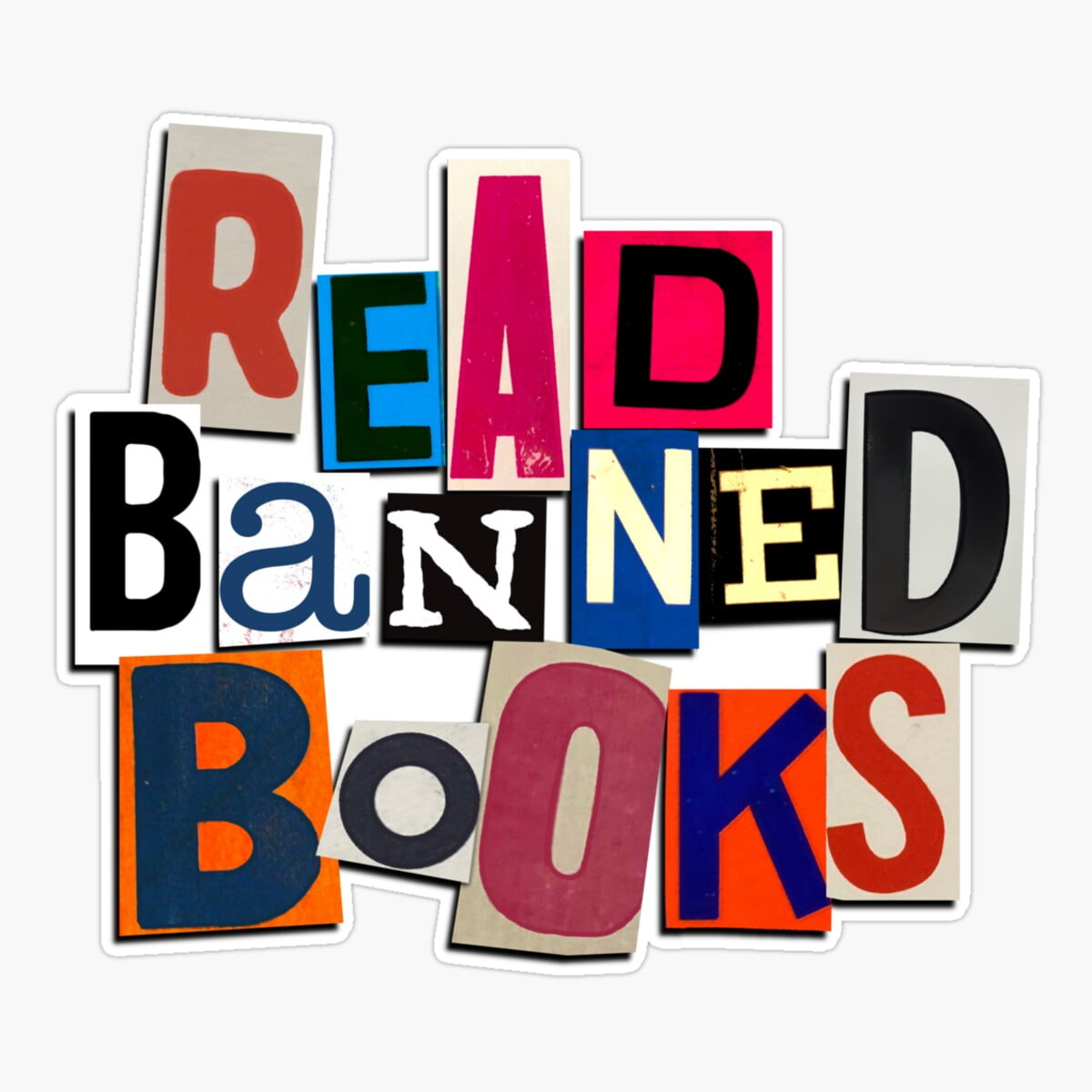 Maneki Read Banned Books Sticker, Phone Decal Water Bottle Stickers Car ...