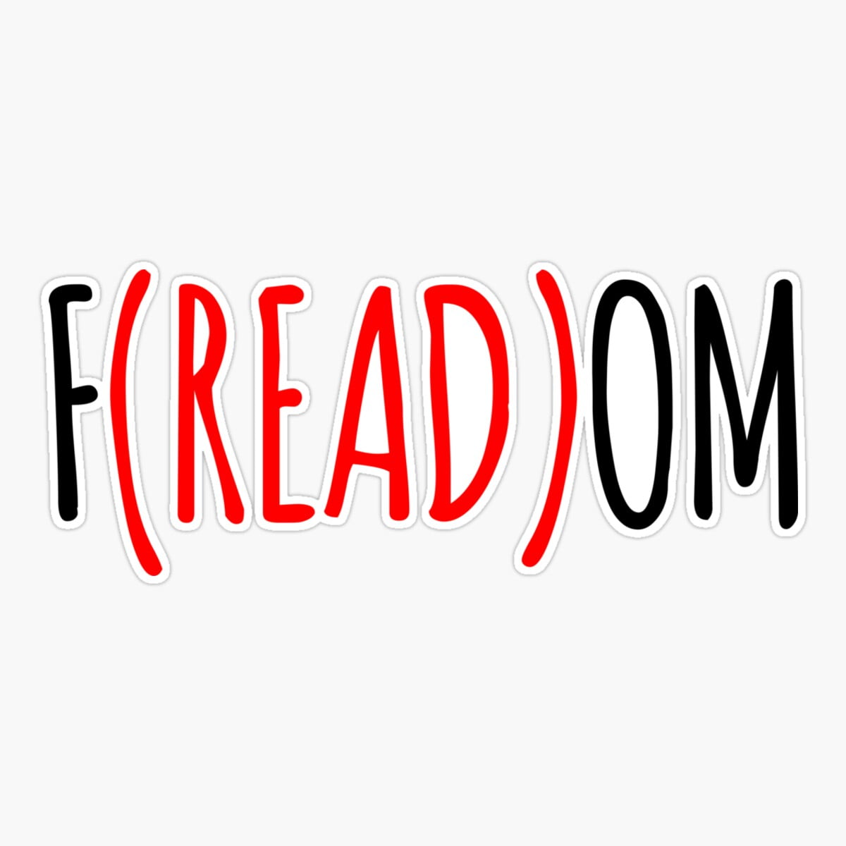 Maneki (Read)Om- Unny Reading Joke Sticker, Phone Decal Water Bottle ...