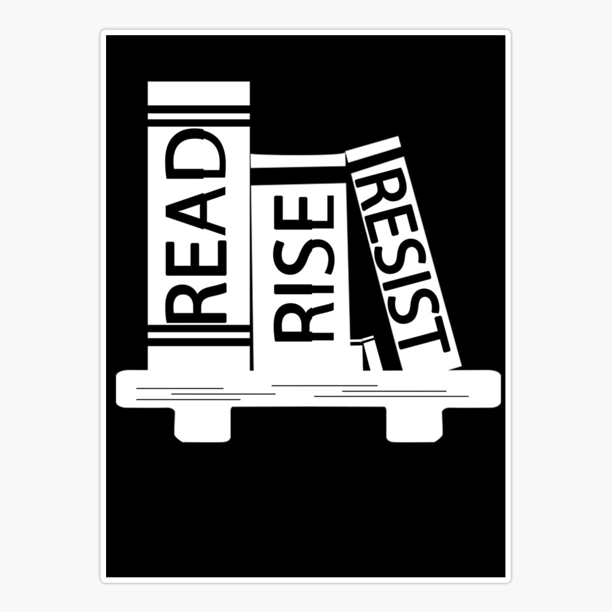 Maneki Read Rise Resist Sticker, Phone Decal Water Bottle Stickers Car ...