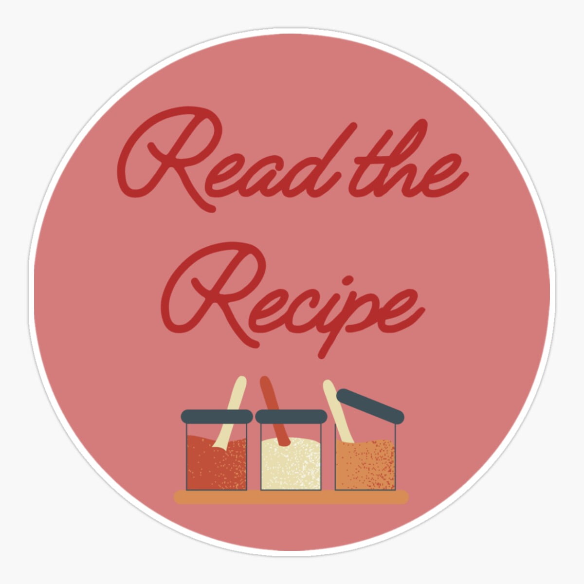 Maneki Read The Recipe Sticker Sticker, Phone Decal Water Bottle ...