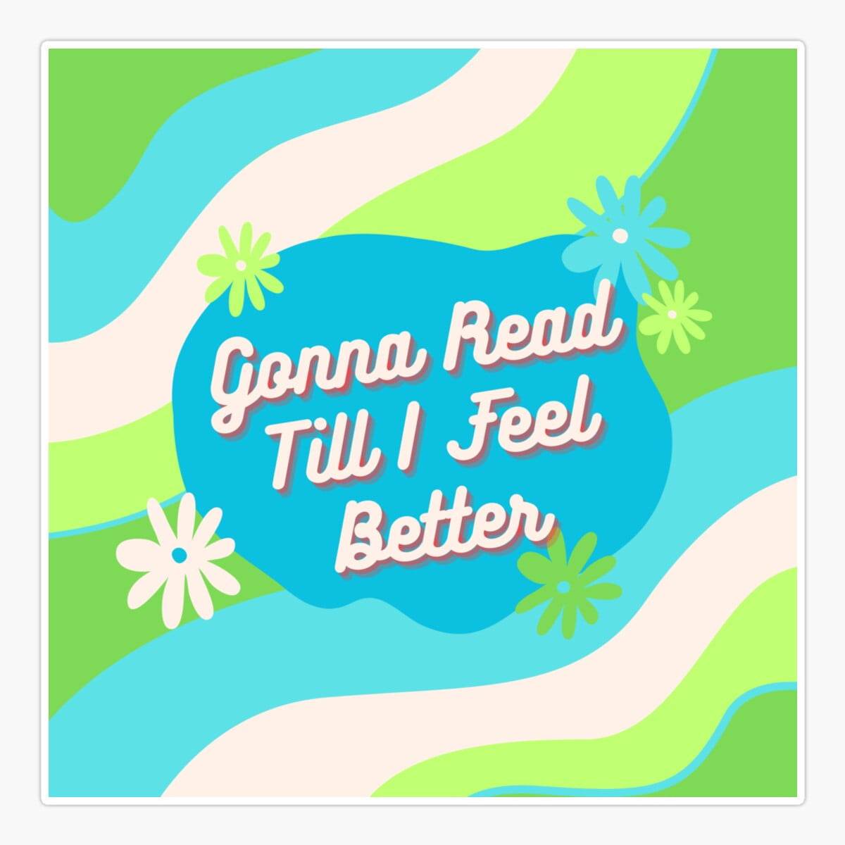 Maneki Read Till I Feel Better Sticker, Phone Decal Water Bottle ...