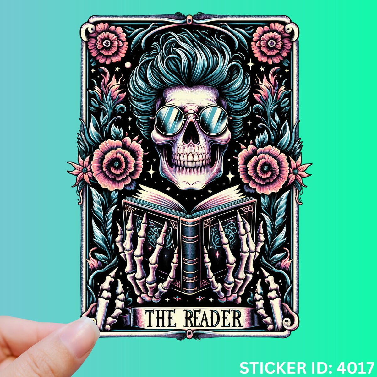 Maneki The Reader Tarot Card Sticker Reader Sticker Tarot Sticker Book ...