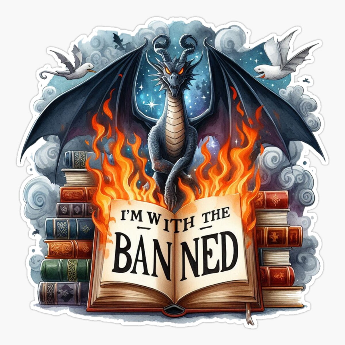 Maneki Reading Banned Books, Im With The Banned Reading Banned Books ...