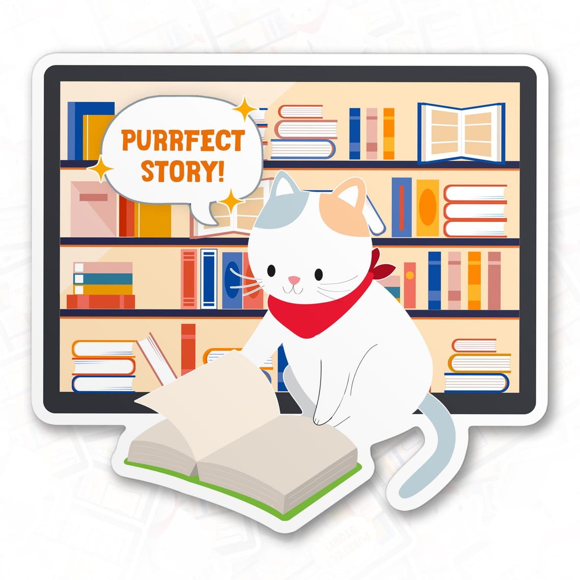 Maneki Reading Cat Er, Purrfect Story Book Ers, Kindle Smut Bookish ...