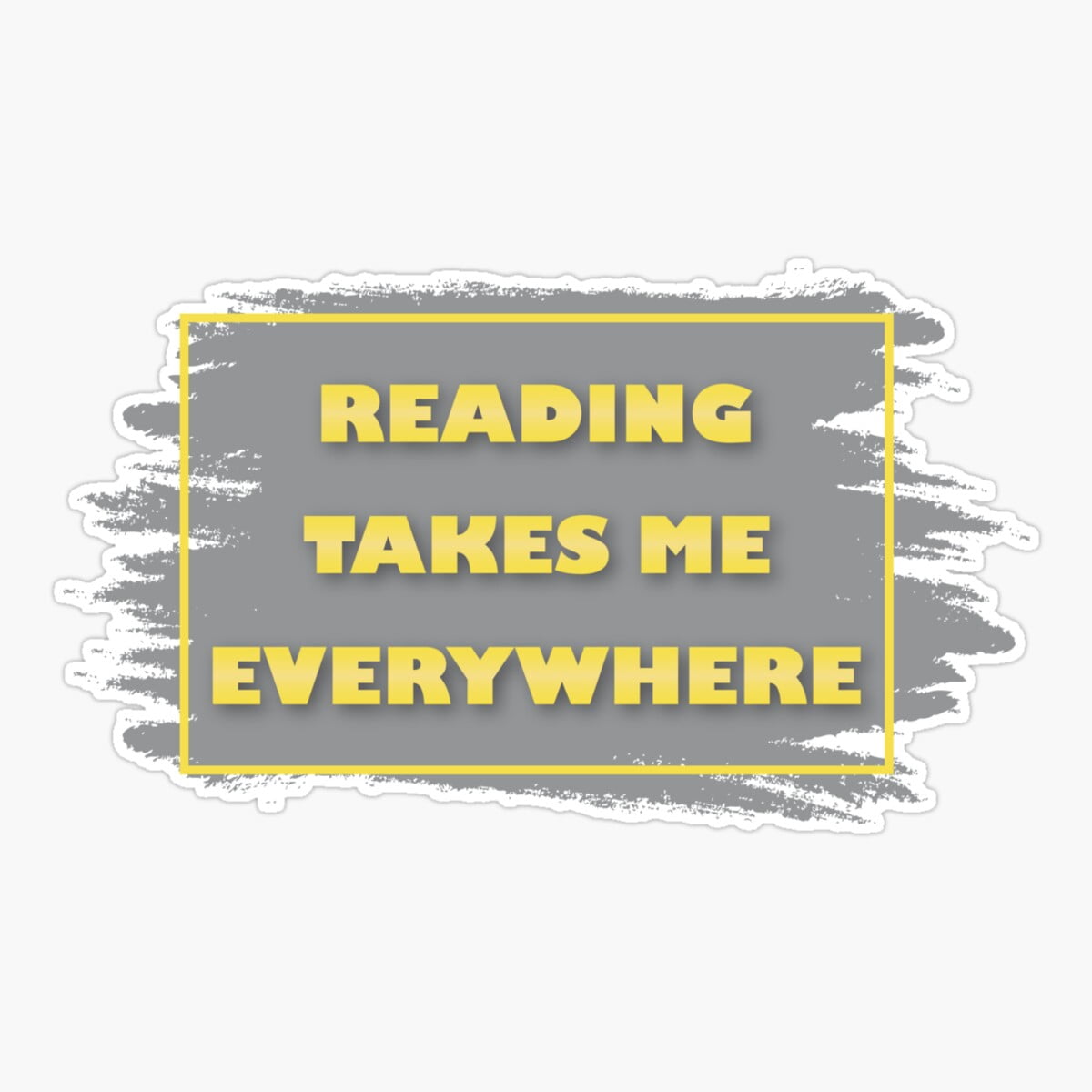 Maneki Reading Takes Me Everywhere Sticker, Phone Decal Water Bottle ...