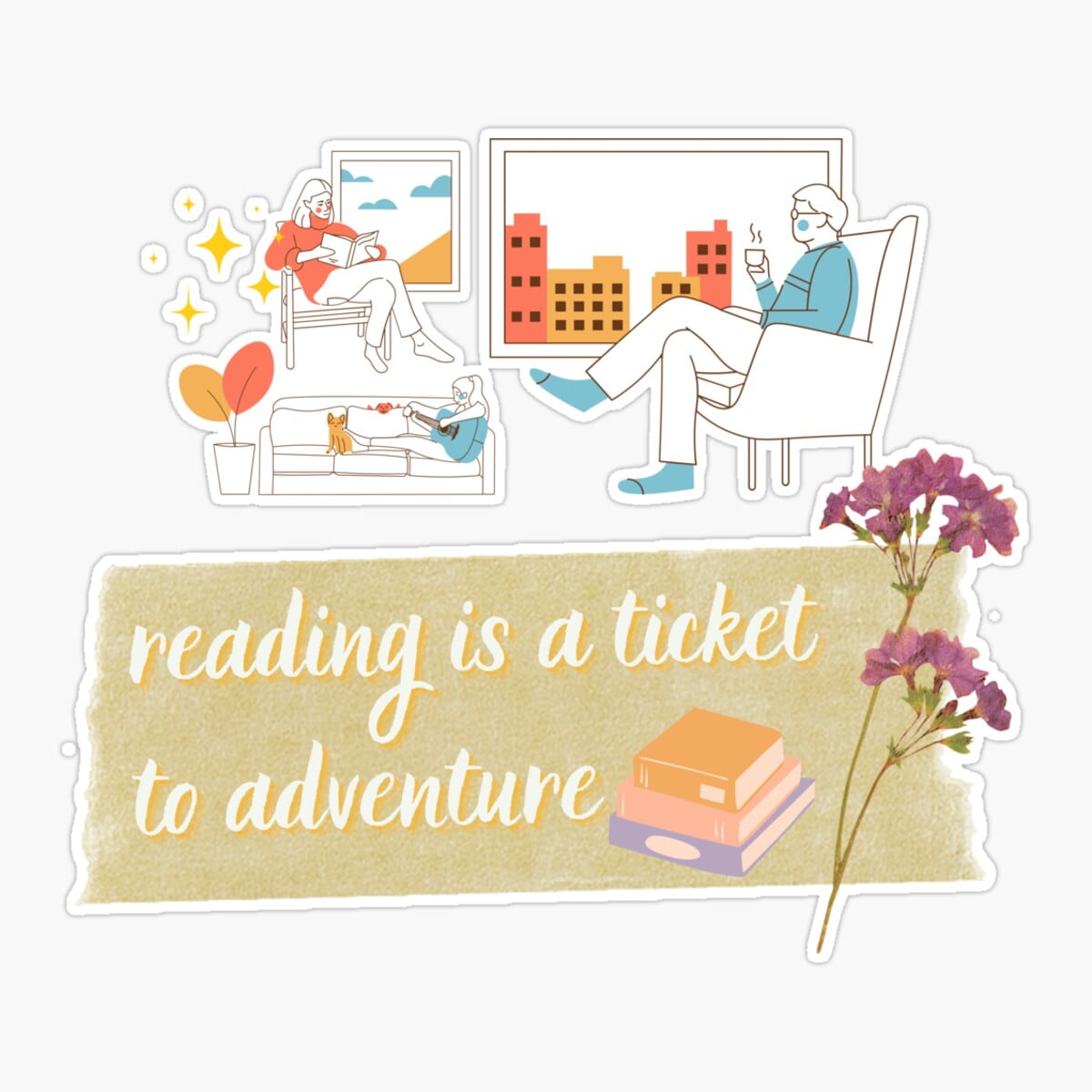 Maneki Reading Is A Ticket To Adventure - Reading Is A Ticket To ...