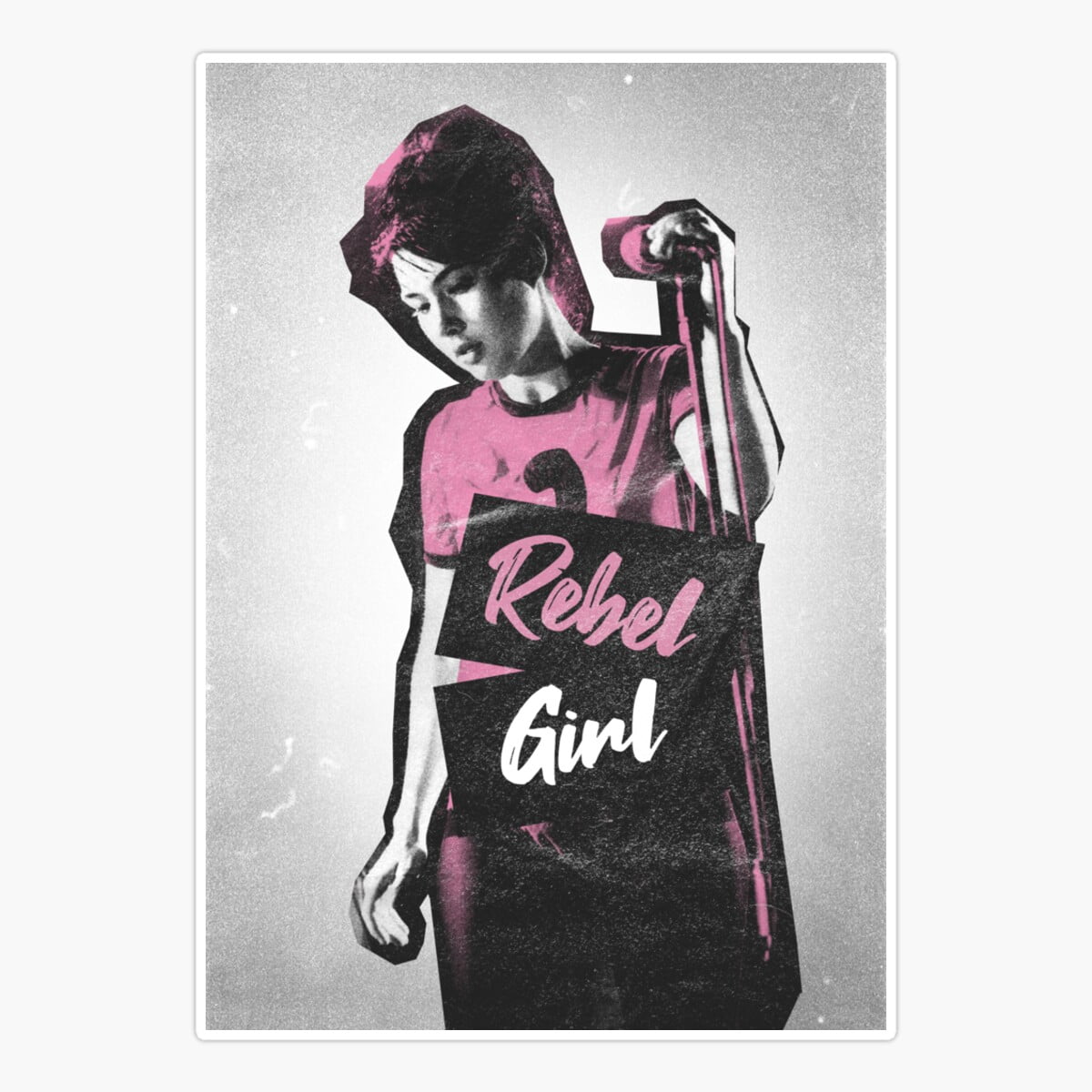 Maneki Rebel Girl Riot Grrrl Sticker, Phone Decal Water Bottle Stickers ...