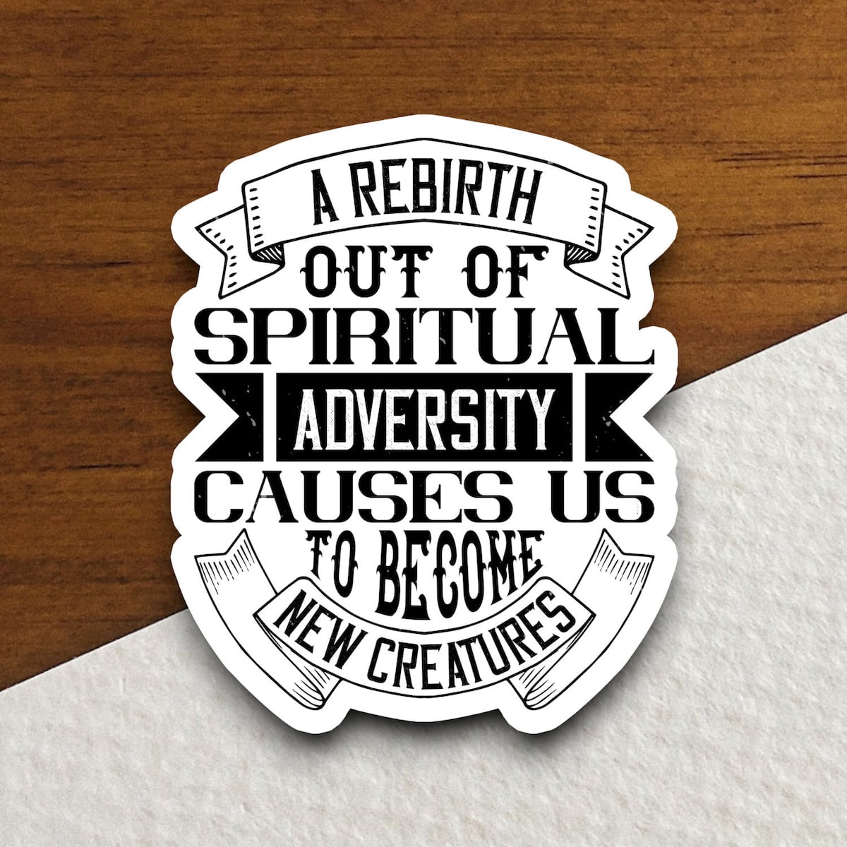 Maneki A Rebirth Out Of Spiritual Adversity Sticker, Rebirth Sticker ...