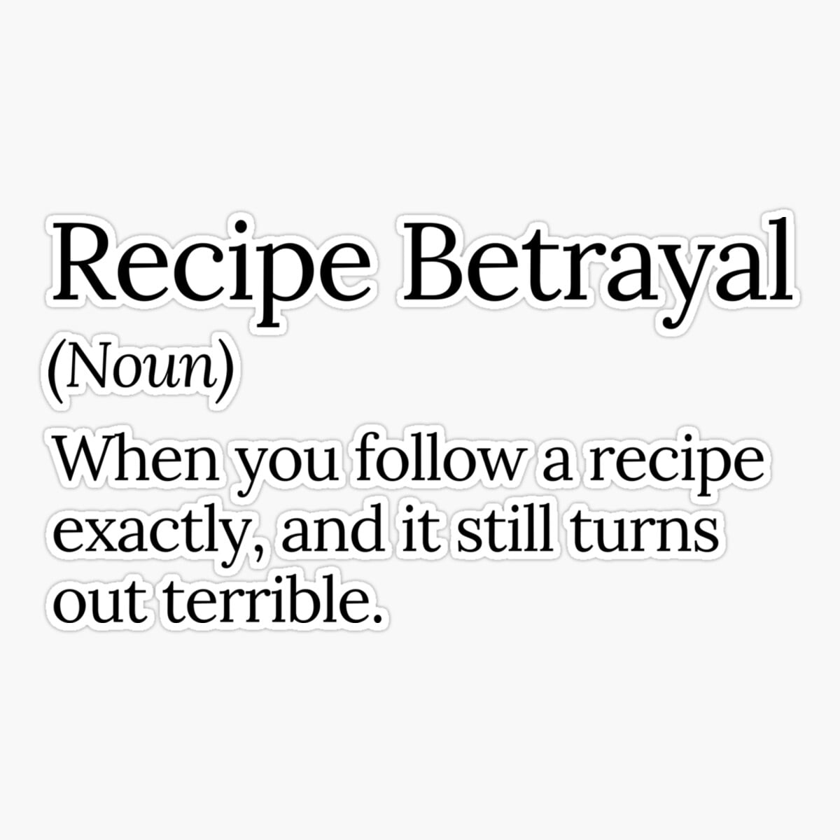 Maneki Recipe Betrayal Unny Cooking Ail Design Sticker, Phone Decal ...