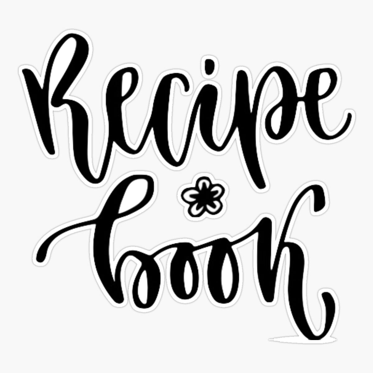 Maneki Recipe Book/Journal Sticker, Phone Decal Water Bottle Stickers ...