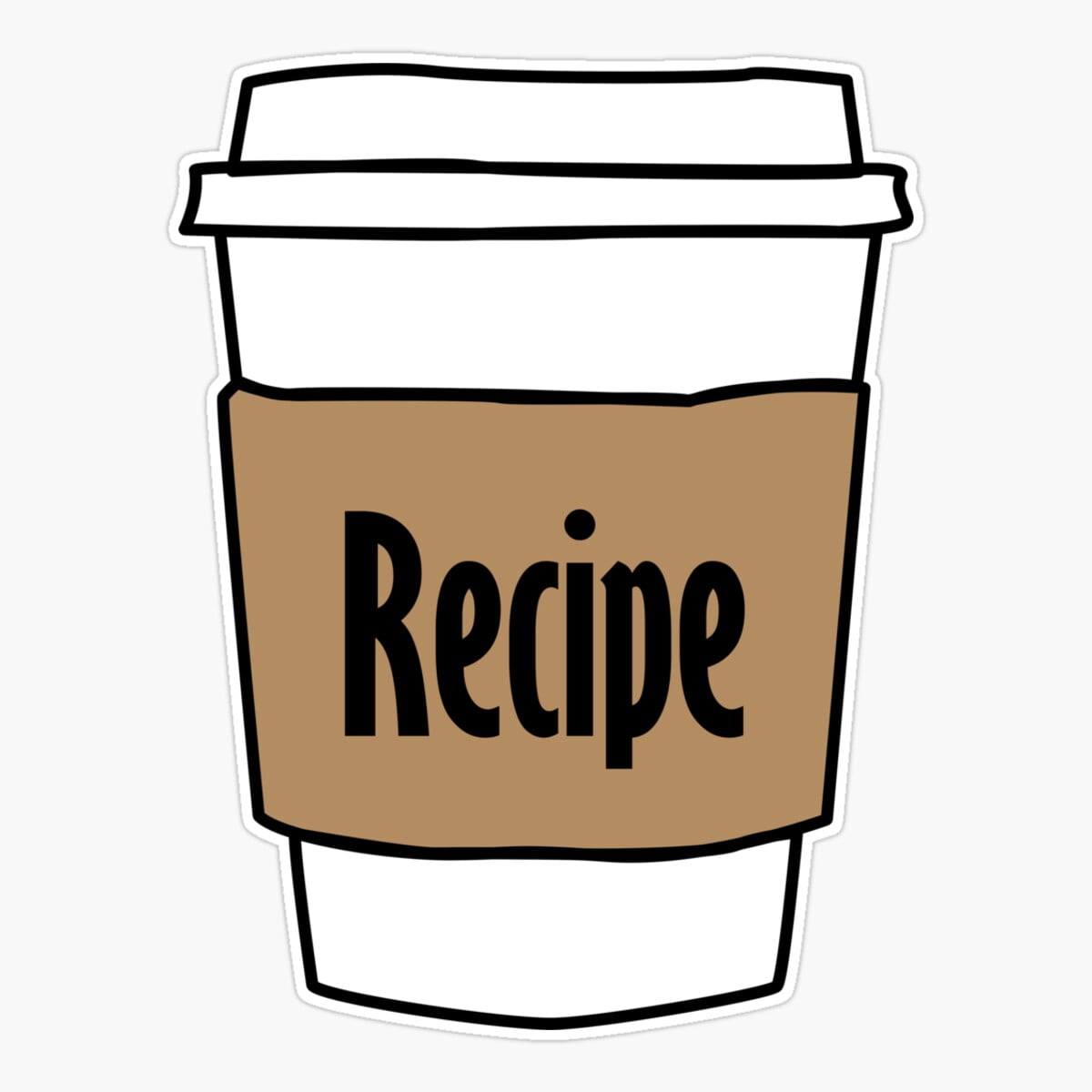 Maneki Recipe Cup Sticker, Phone Decal Water Bottle Stickers Car Decals ...