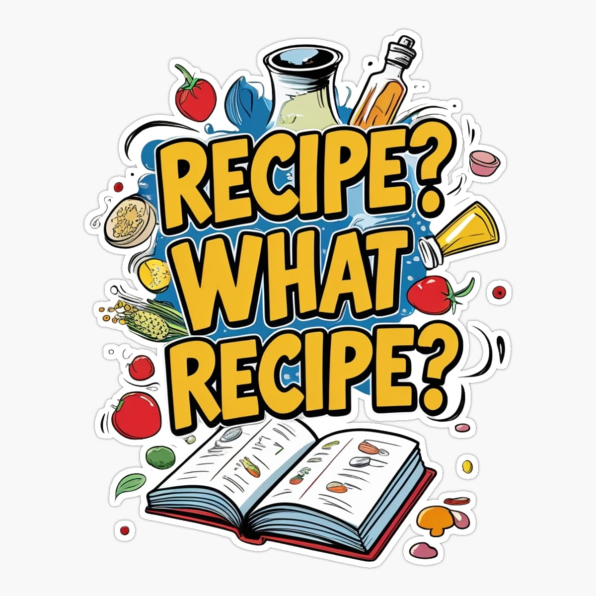 Maneki Recipe What Recipe Amateur Che Sticker, Phone Decal Water Bottle ...