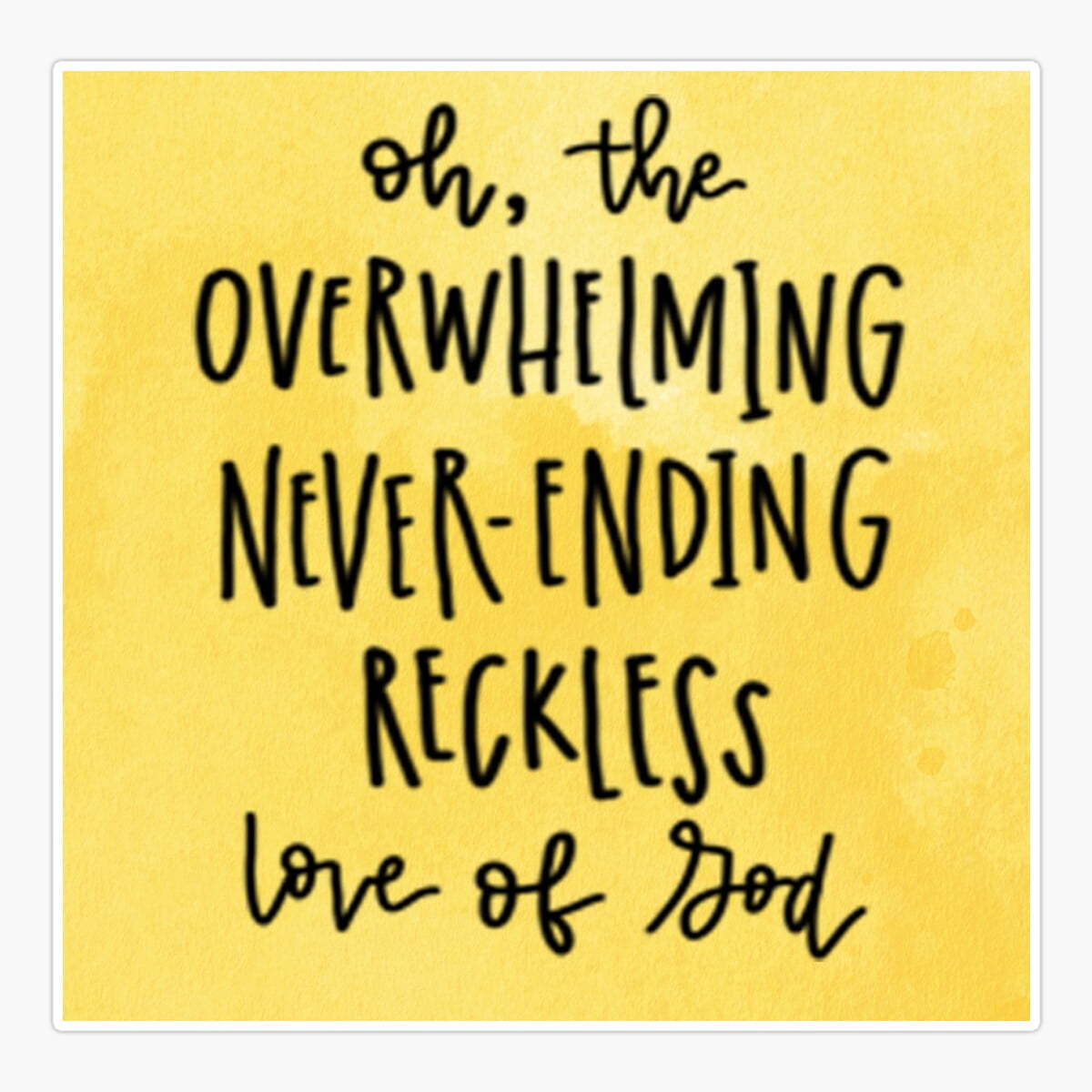 Maneki Reckless Love (Yellow) Er, Phone Decal Water Bottle Stickers Car ...