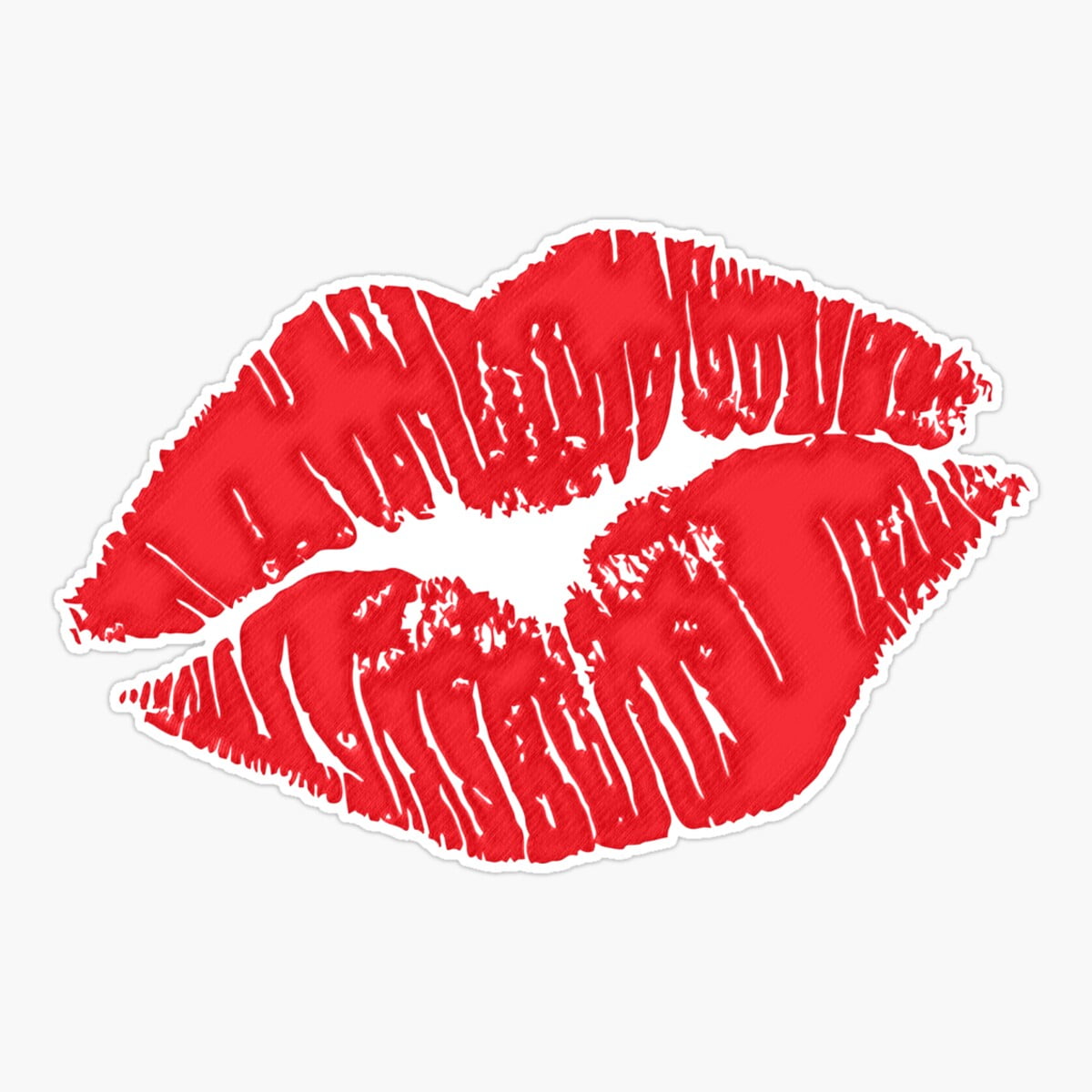 Maneki Red Kiss Er, Phone Decal Water Bottle Stickers Car Decals, Funny ...