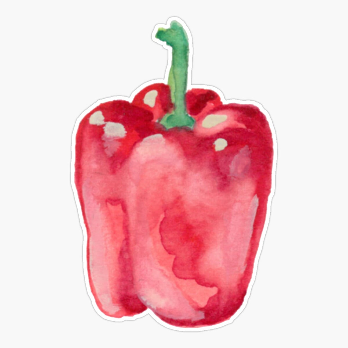 Maneki Red Pepper Sticker, Phone Decal Water Bottle Stickers Car Decals ...