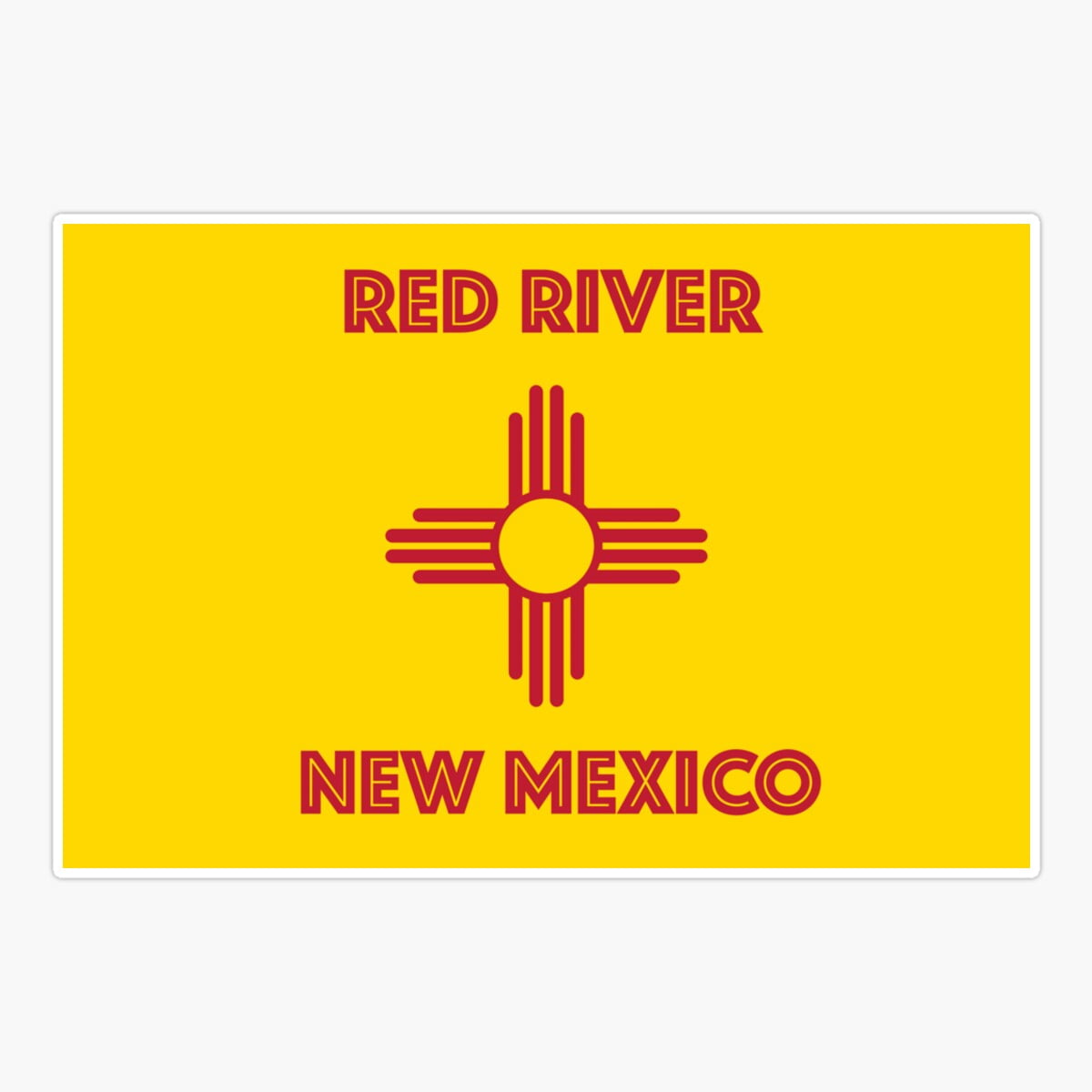 Maneki Red River Nm Sticker, Phone Decal Water Bottle Stickers Car ...