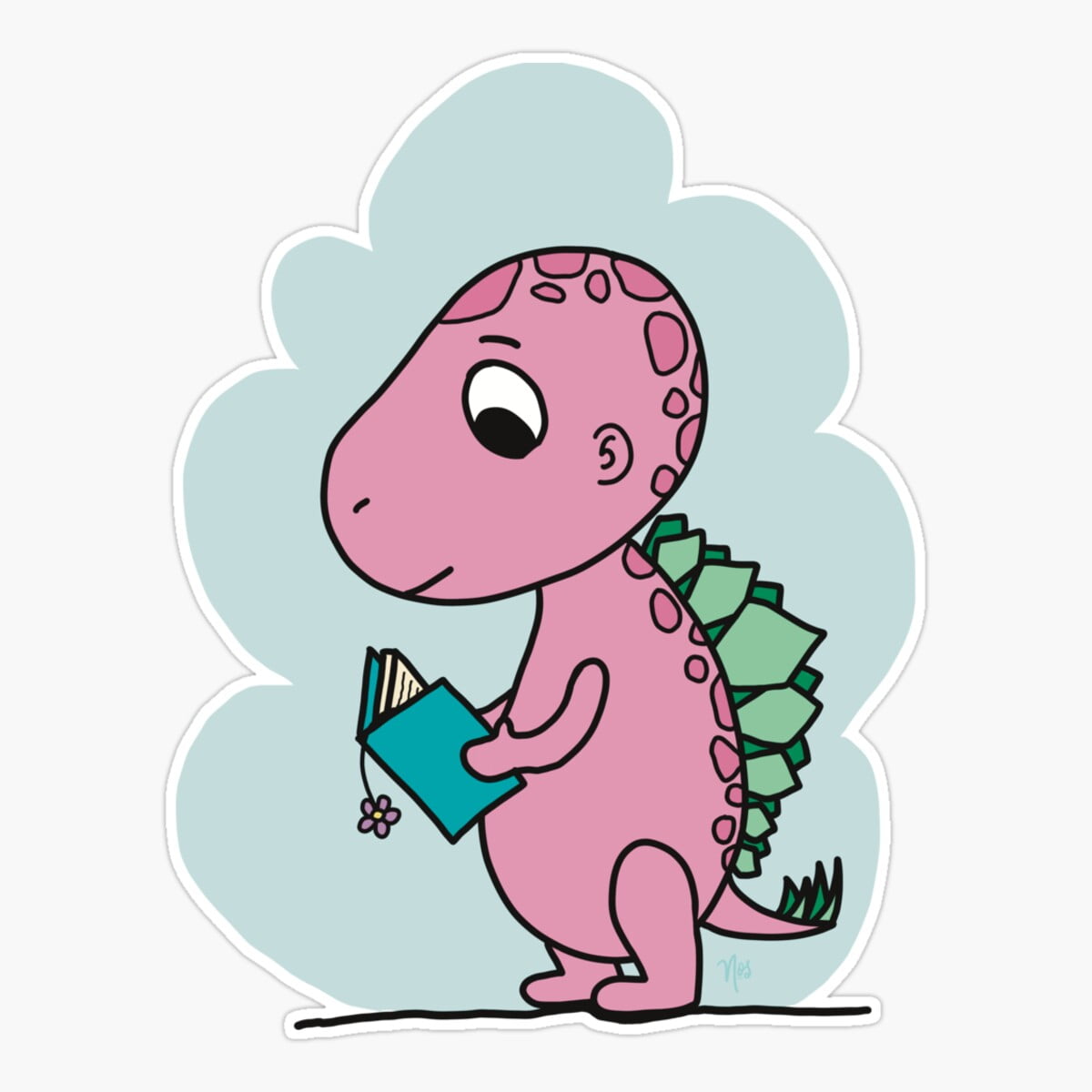 Maneki Reed The Saurus Sticker, Phone Decal Water Bottle Stickers Car ...