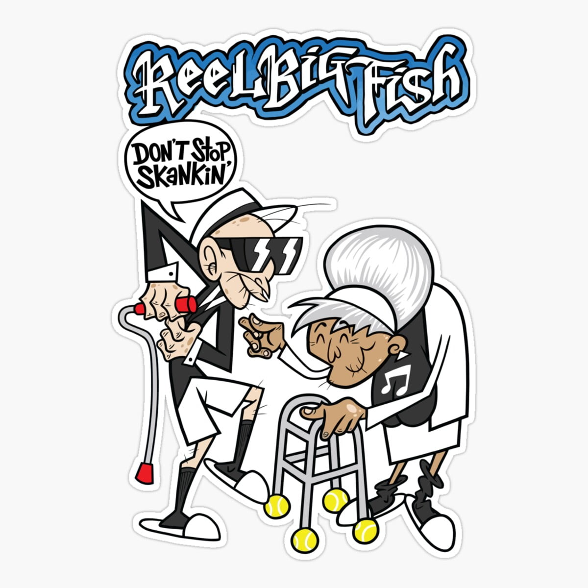 Maneki Reel Big Fish American Ska Punk Band Sticker, Phone Decal Water ...