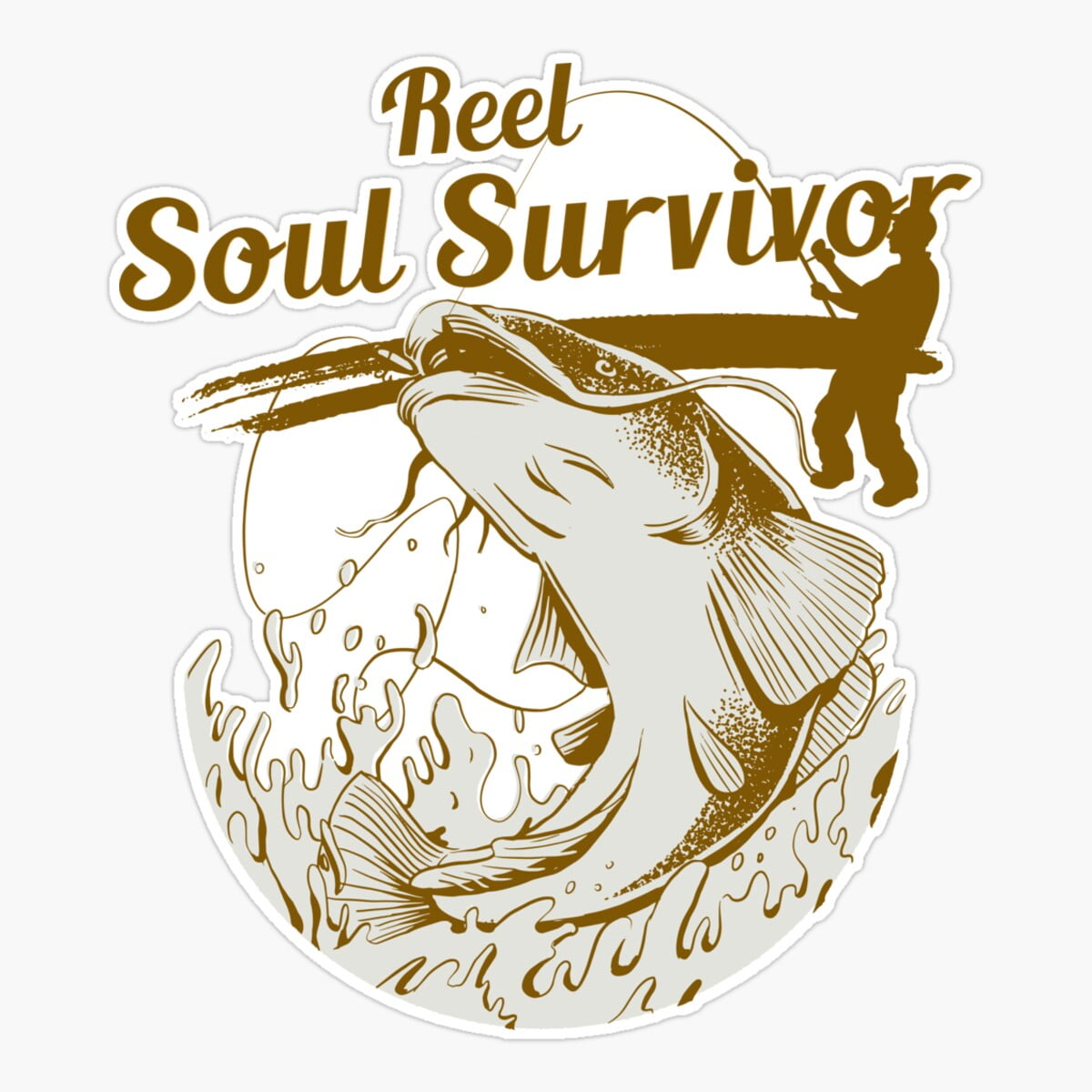 Maneki Reel Soul Survivor - Ishing Apparel Er, Phone Decal Water Bottle ...