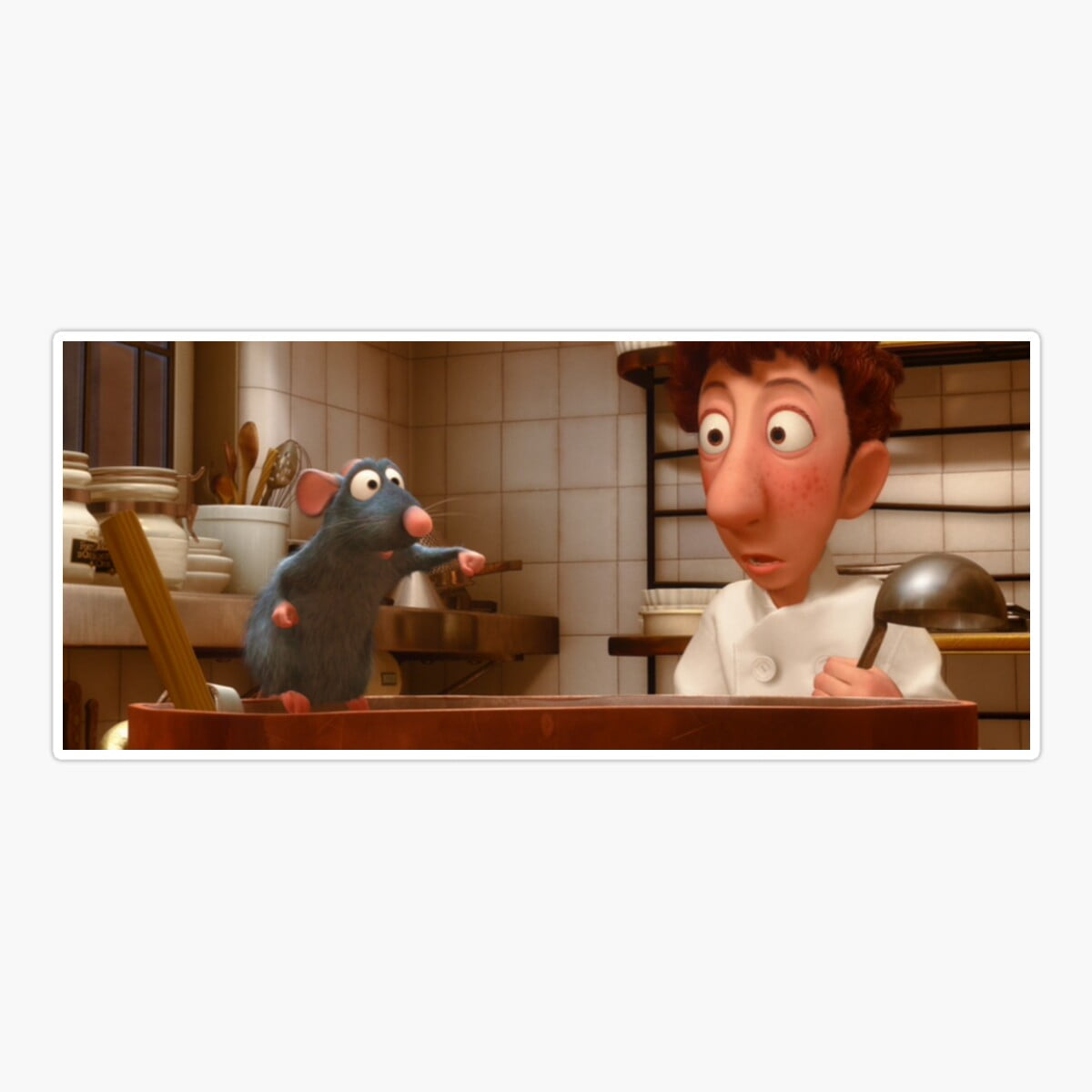 Maneki Remy In The Kitchen Sticker, Phone Decal Water Bottle Stickers ...