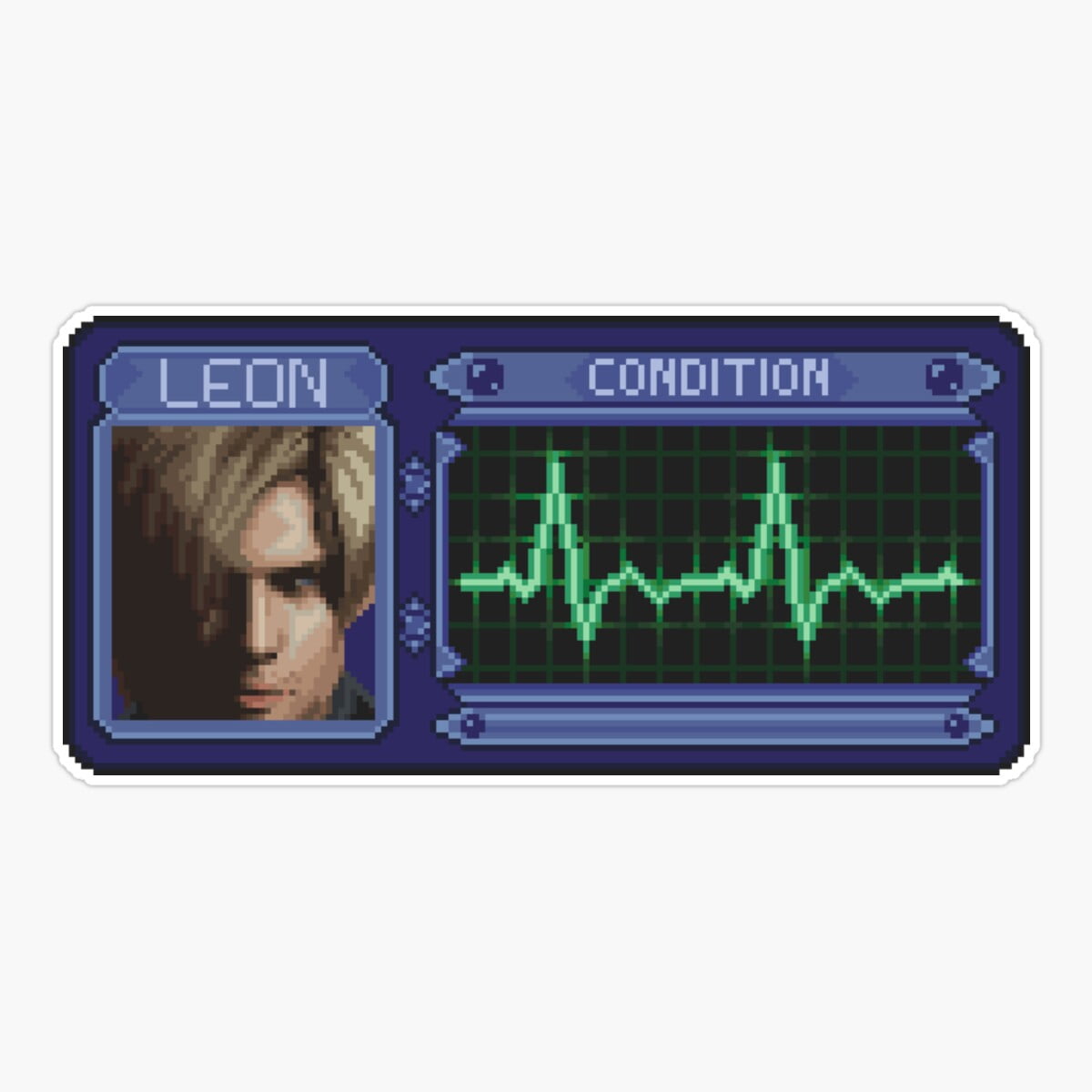 Maneki Resident Evil Leon Kennedy Pixel Art er - Walmart.com