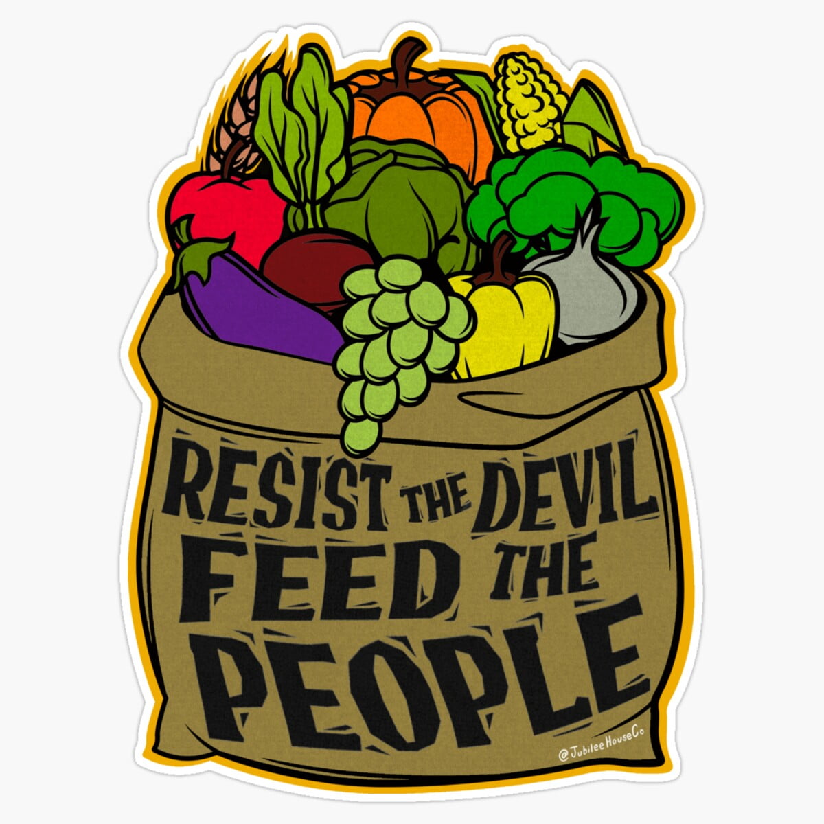 Maneki Resist The Devil! Feed The People! Er Er, Phone Decal Water ...