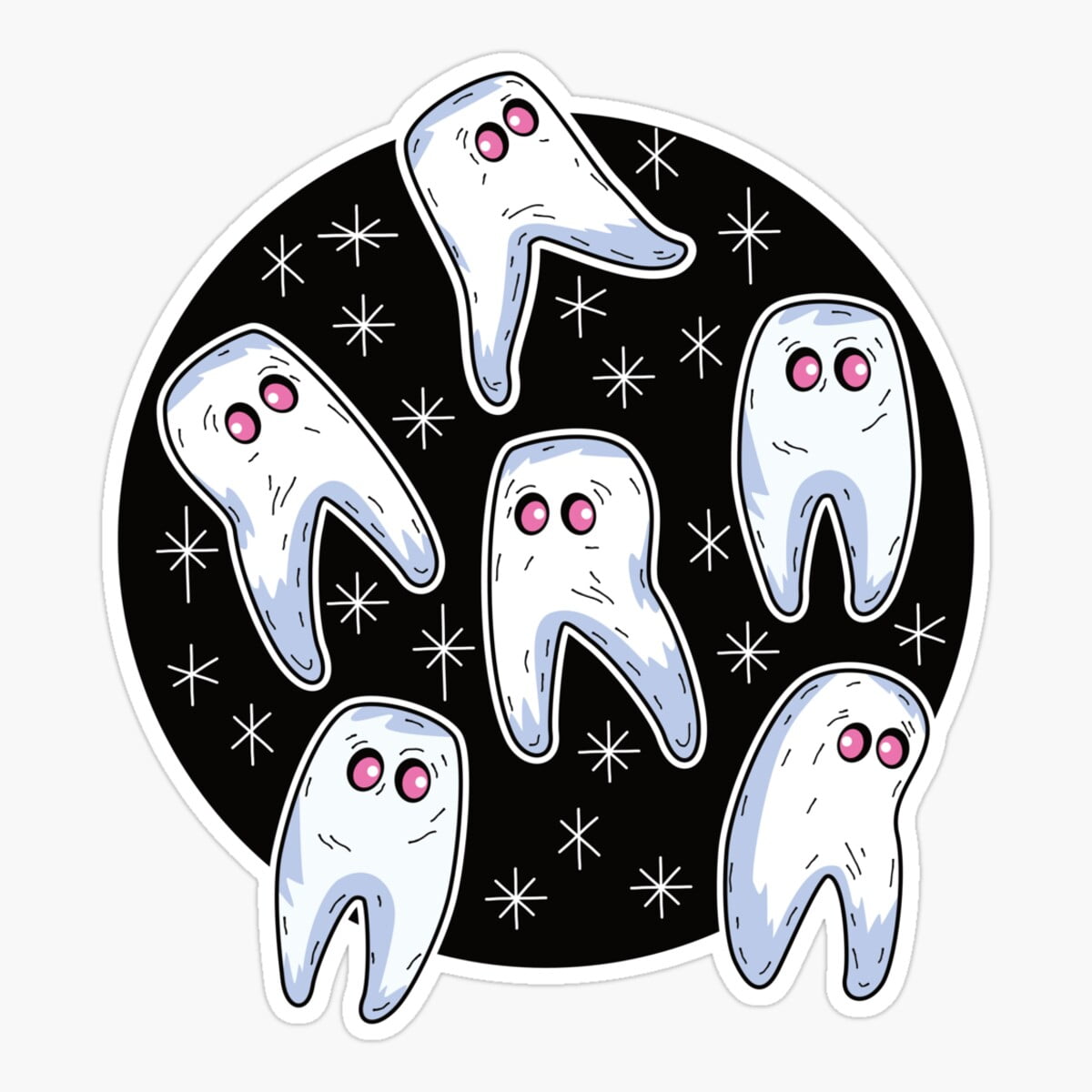 Maneki Resno Nightcrawlers Cryptid Black Er, Phone Decal Water Bottle ...