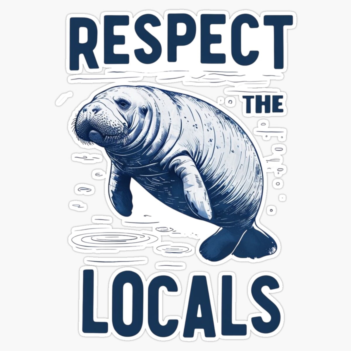 Maneki Respect The Locals Manatee – Eco-Friendly Marine Life ...