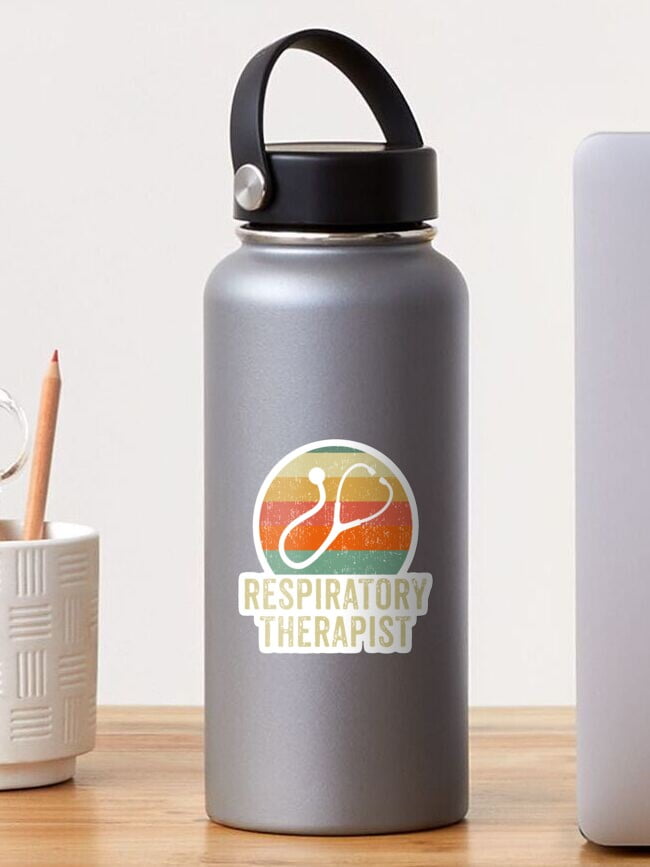 Maneki Respiratory Therapist - Retro Sunset Stethoscope Sticker, Phone ...