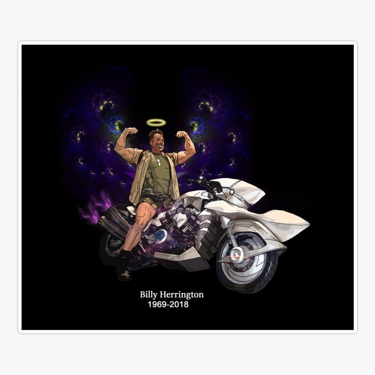 Maneki Rest In Peace Aniki Sticker, Phone Decal Water Bottle Stickers ...