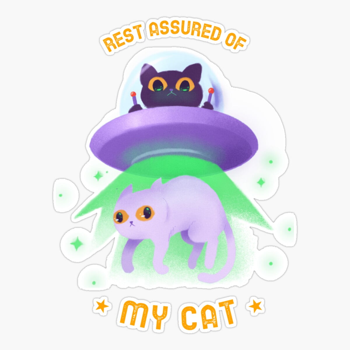 Maneki Rest Ured O My Cat Sticker, Phone Decal Water Bottle Stickers ...