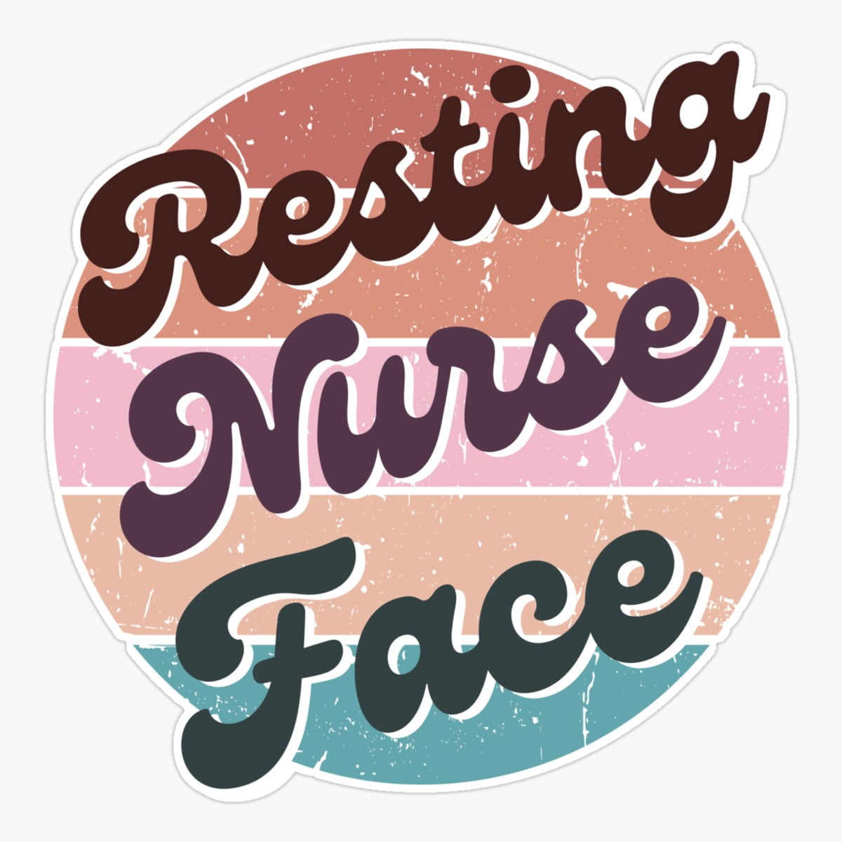 Maneki Resting Nurse Face | Retro Vintage Nurse | Healthcare Workers ...
