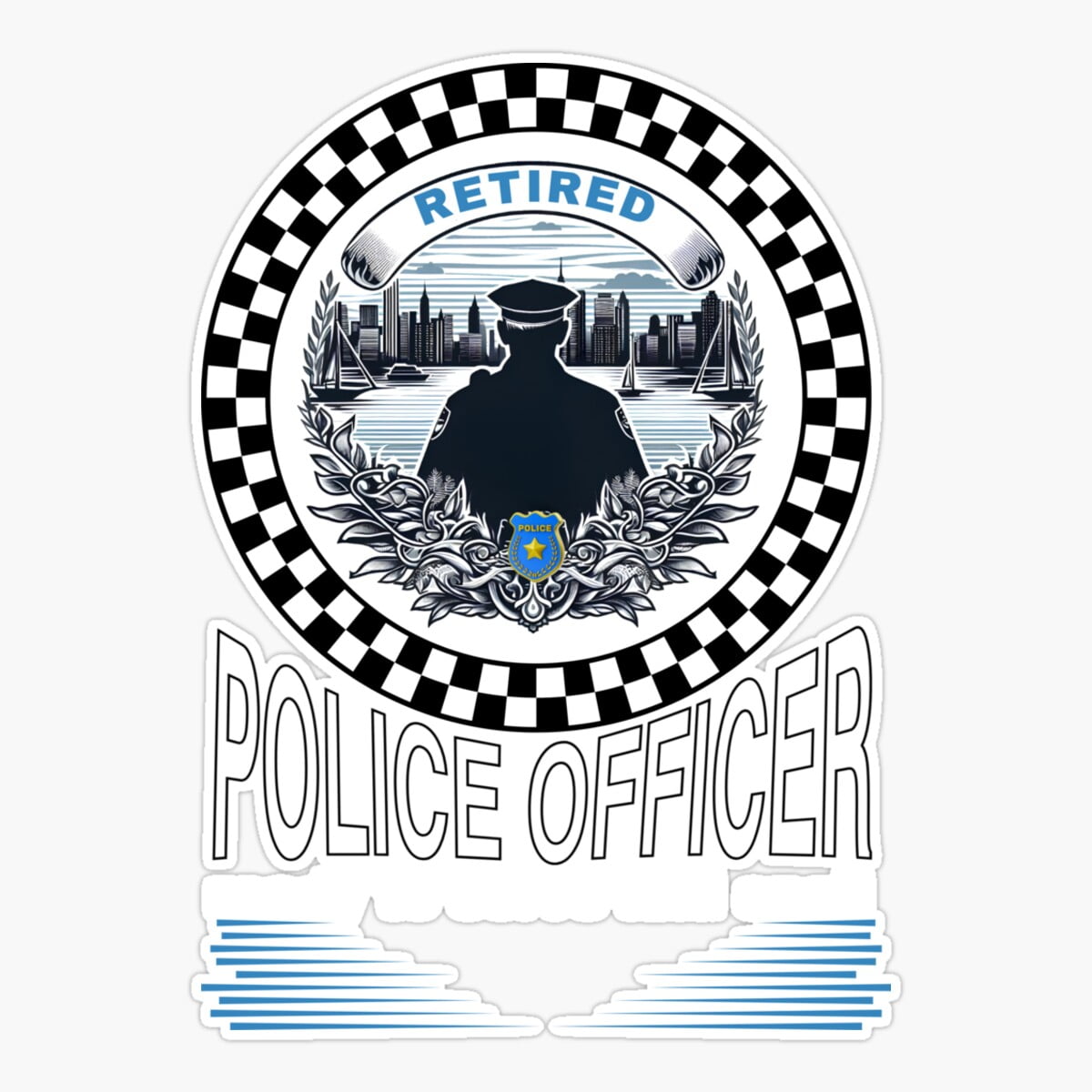 Maneki Retired Police Officer, Best Grandpa, Grandad Retired Er, Phone ...