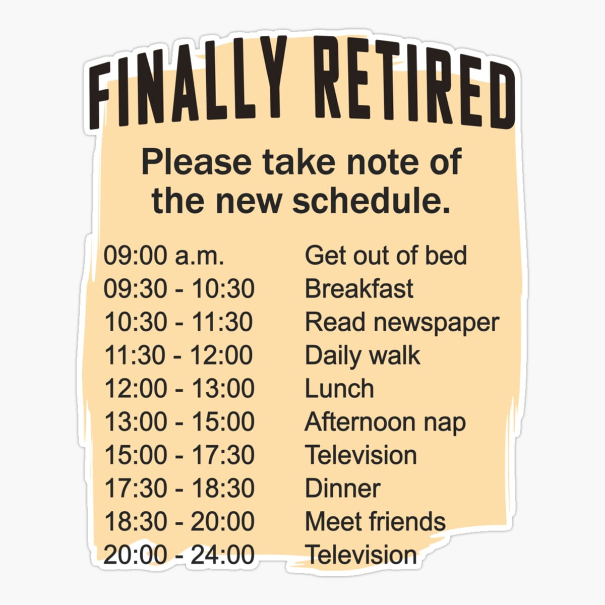 Maneki Retired Schedule Daily Routine Er, Phone Decal Water Bottle ...